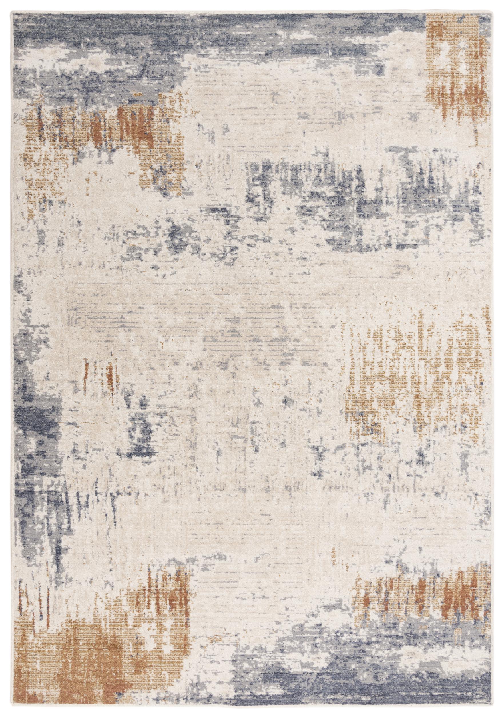 Ventura VRA753 Beige/Multi Power Loomed Rug - Rizzy – Rug Gallery Outlet