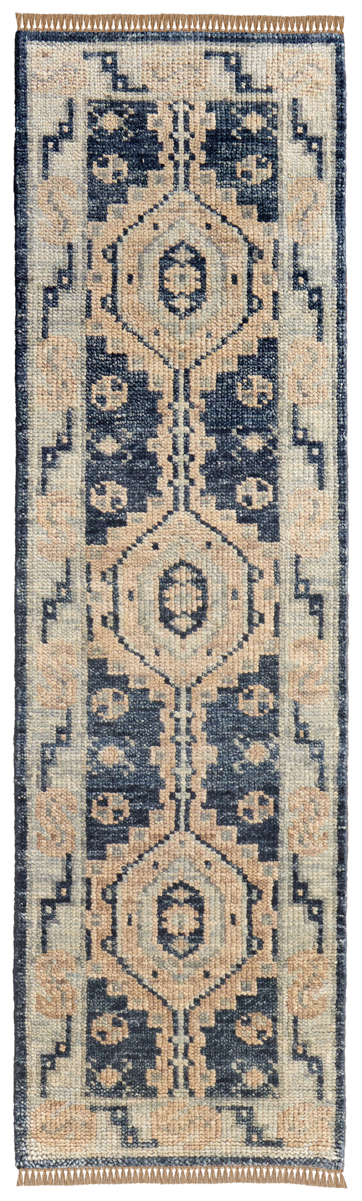 Fillmore Traditional/Classic Blue/Ivory Runner – Rug Gallery Outlet